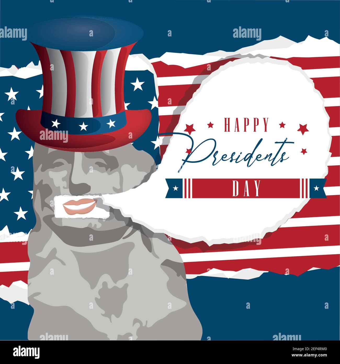 Happy president day card. United States national celebration - Vector ...