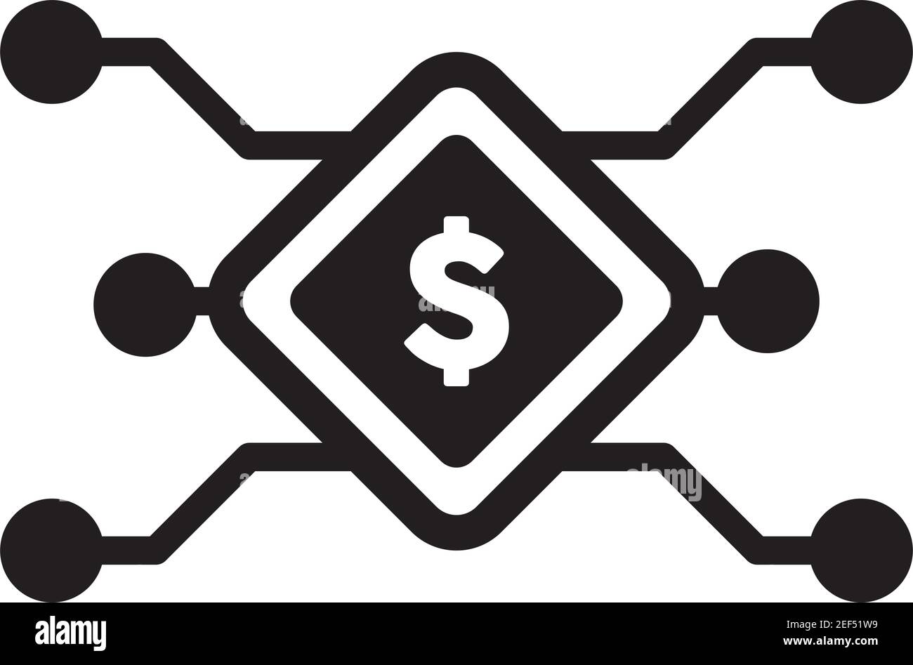Digital dollar sign icon vector currency symbol for digital ...