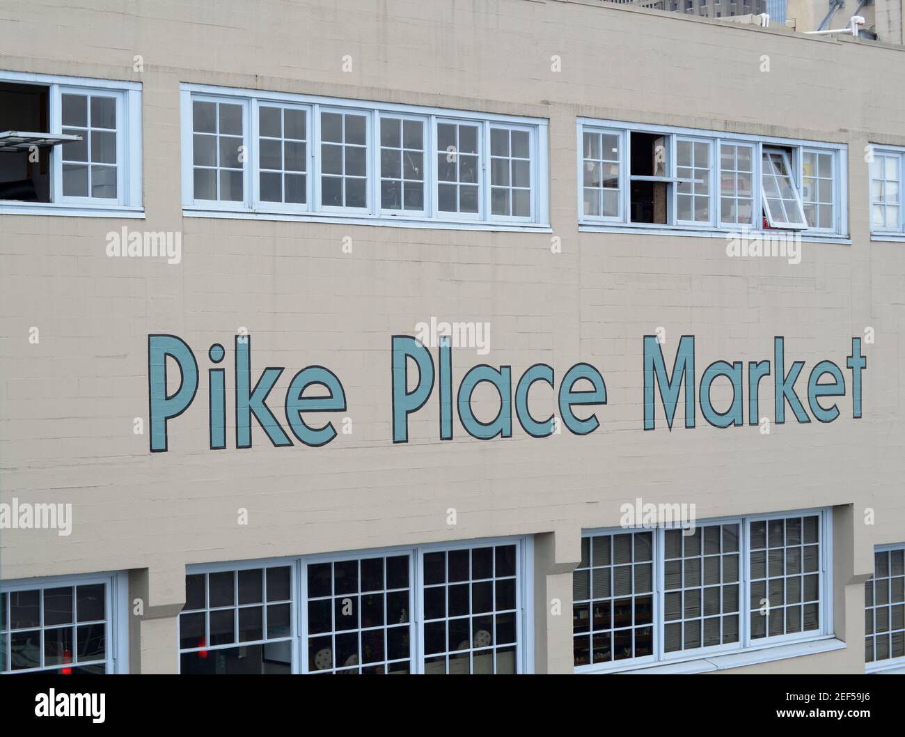 Pike Place Market building in Seattle, WA Stock Photo - Alamy