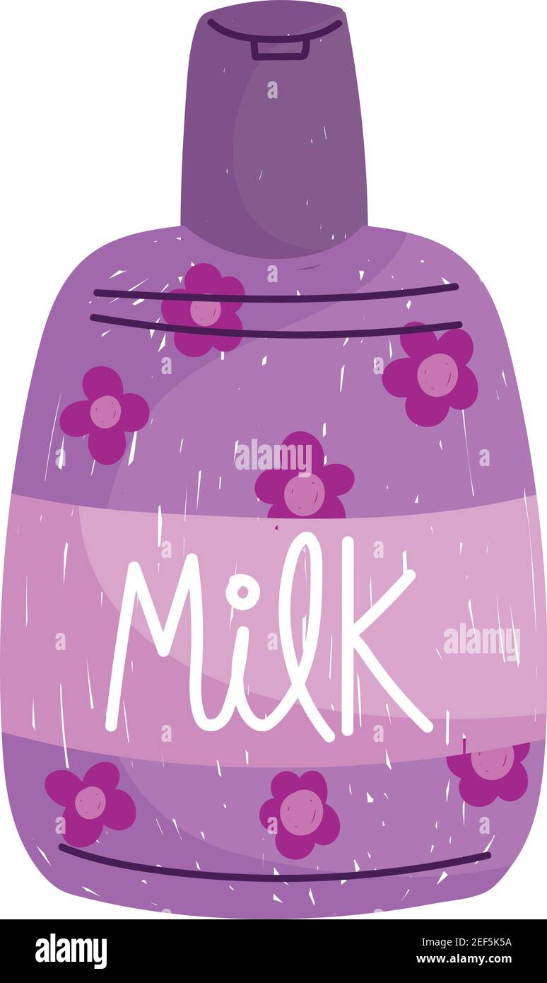 body lotion milk with dispenser skin care product cosmetic cartoon ...