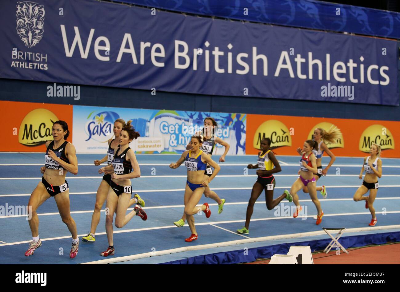 Great britains helen clitheroe during the 3000 metres hi-res stock ...