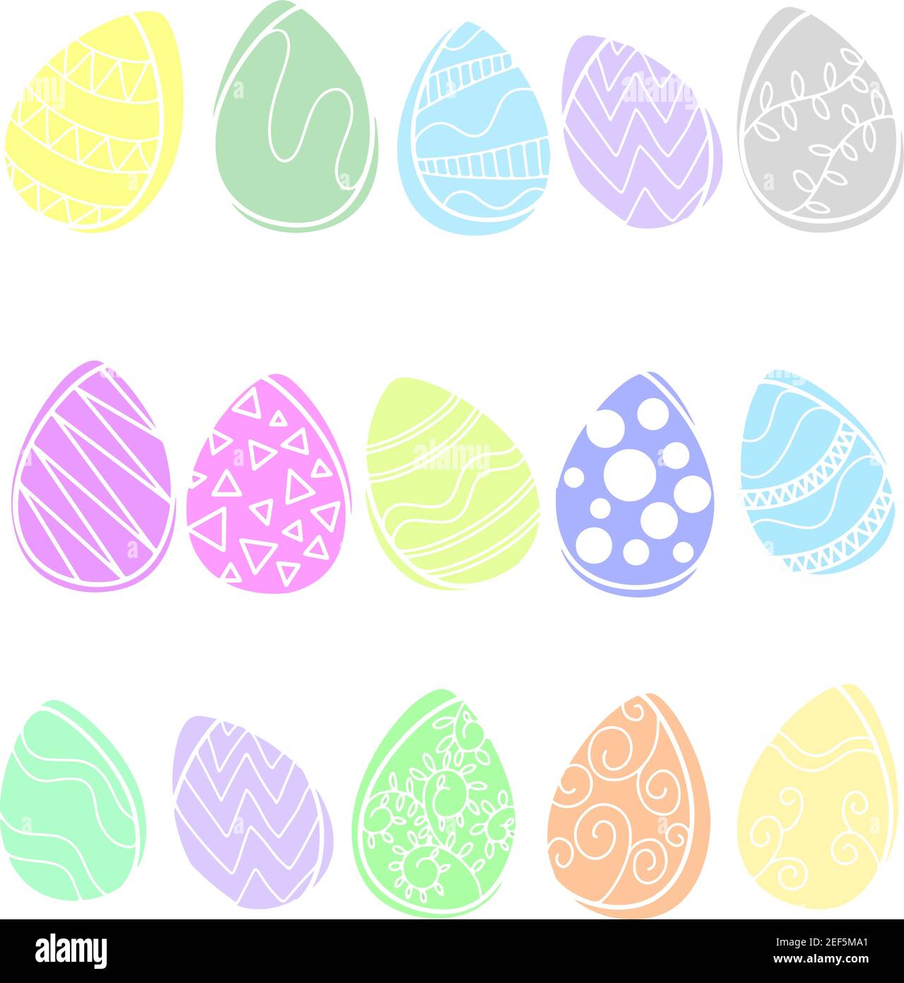 Abstract Easter Eggs Bird Illustrations in Vector Stock Vector Image ...