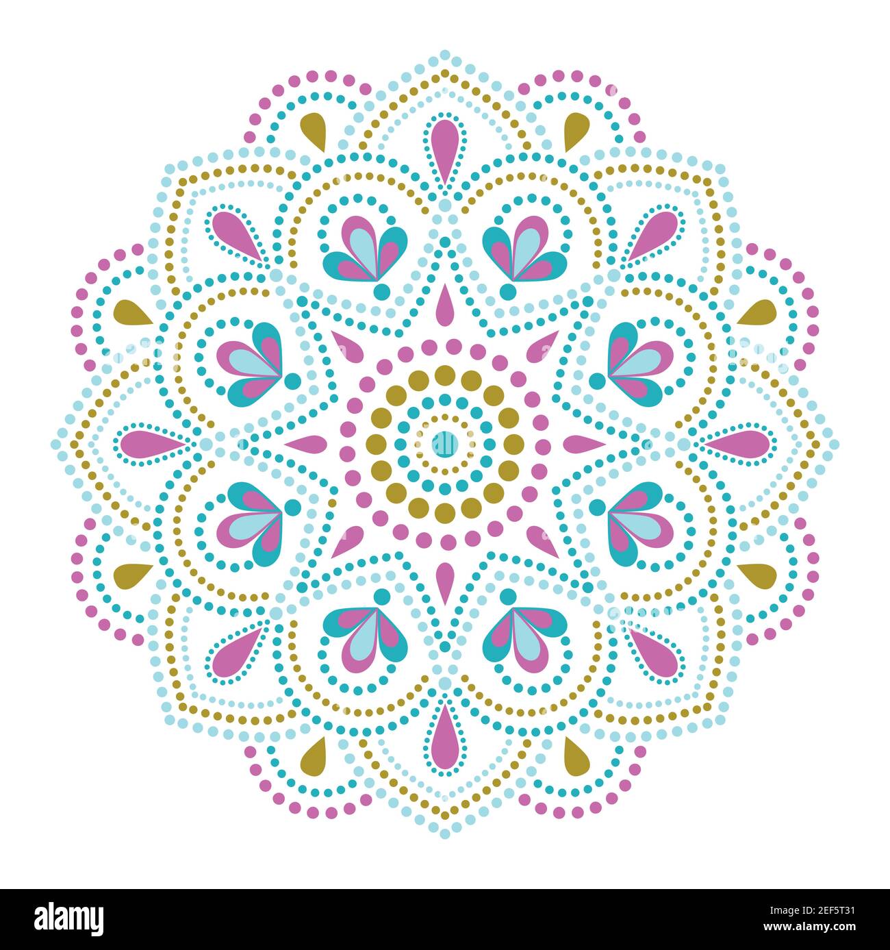 Dot painting meets mandalas. Aboriginal style of dot painting and power ...