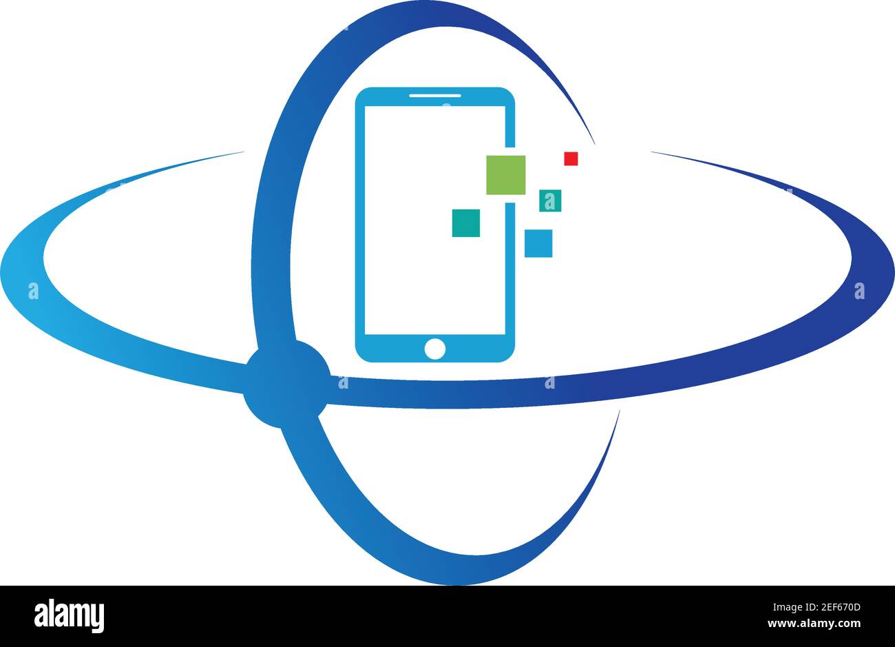 Smartphone logo design. Mobile phone concept sign. Modern electronic ...