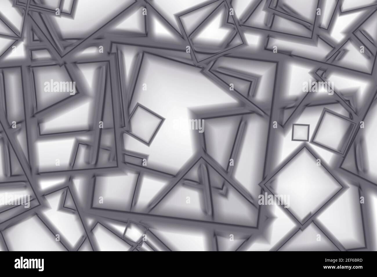 Abstract chaotic geometric cubic pattern in monotone color Stock Photo ...