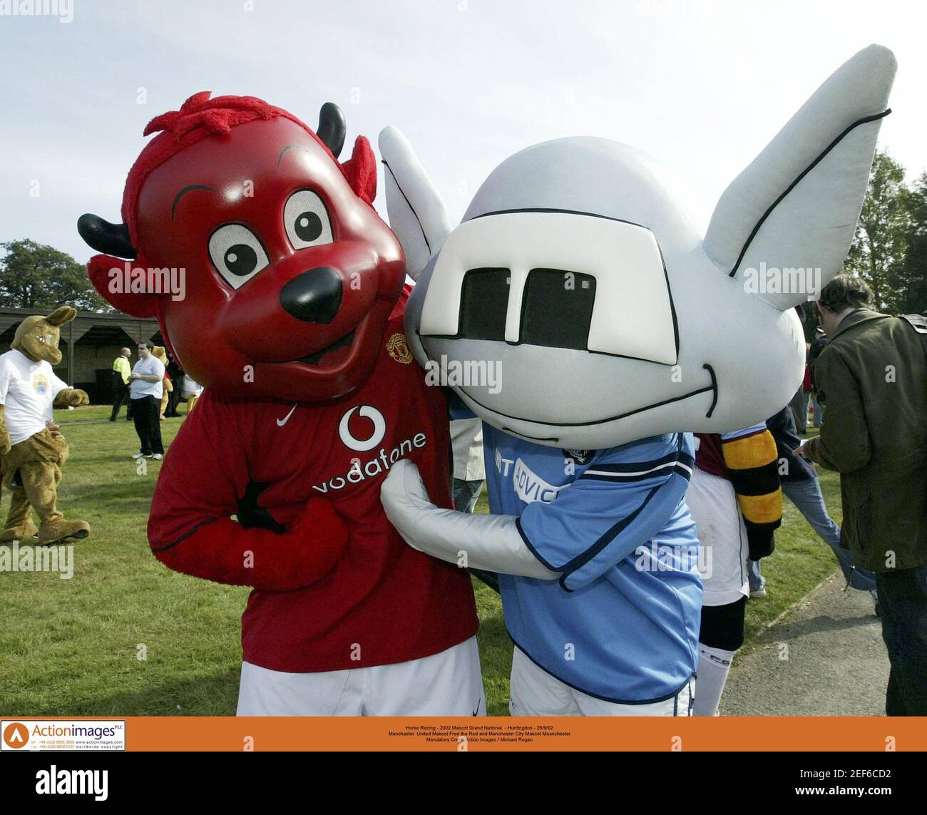 Manchester city mascot moonchester hi-res stock photography and images ...