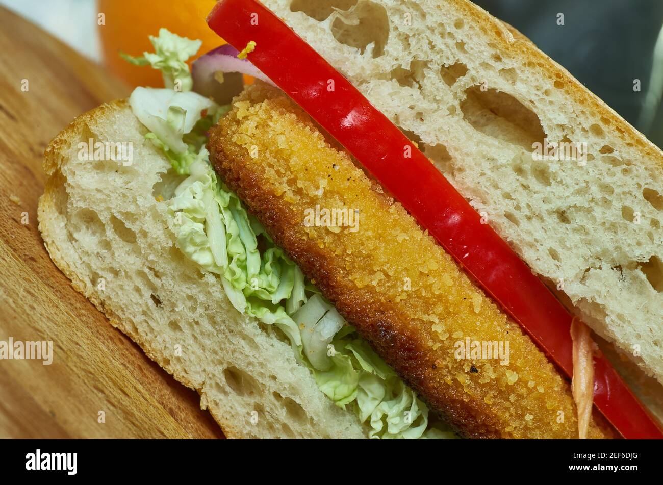 Cajun Perch Po'Boys sandwich abound in New Orleans Stock Photo - Alamy