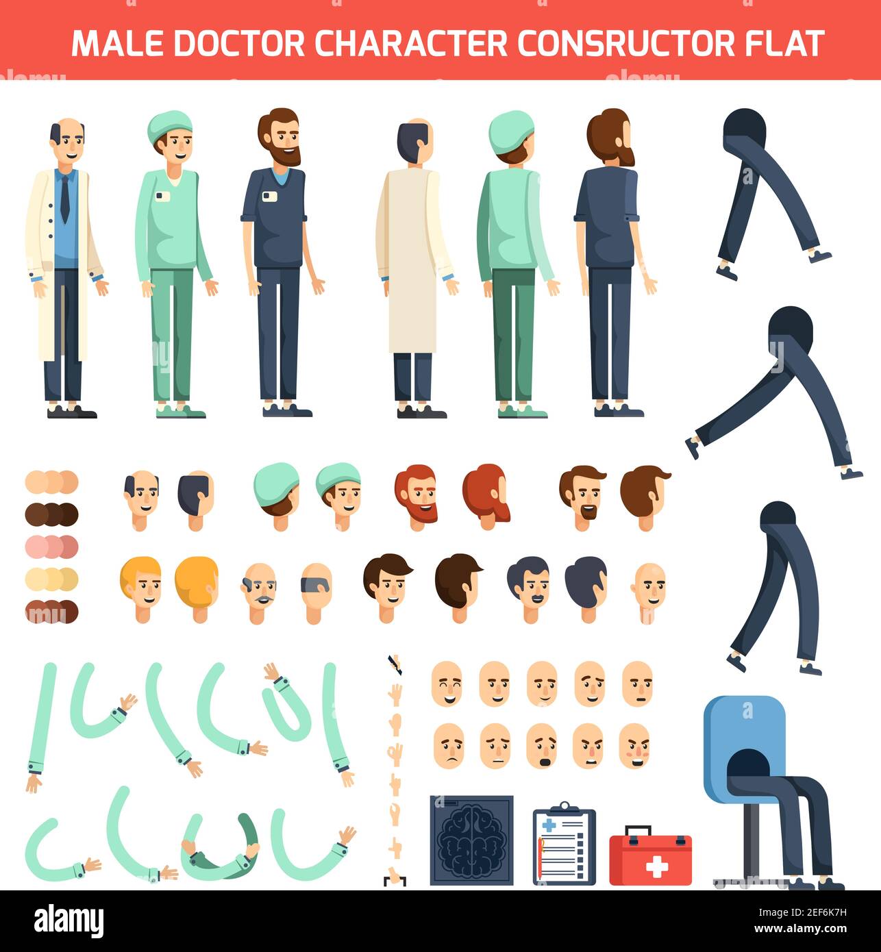 Human body parts icons hi-res stock photography and images - Alamy