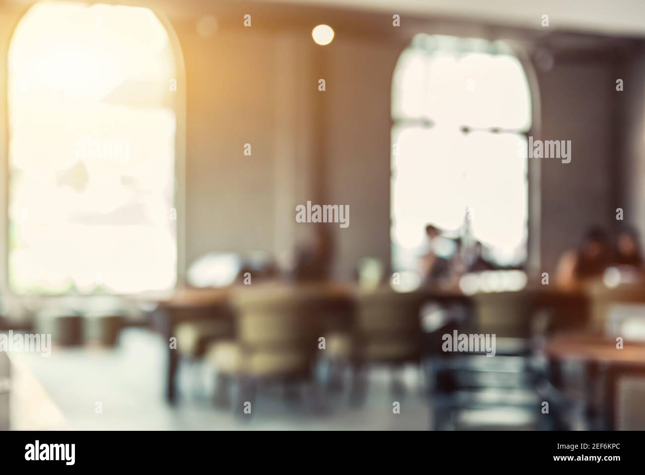 Blur restaurant (cafe) interior for background Stock Photo - Alamy