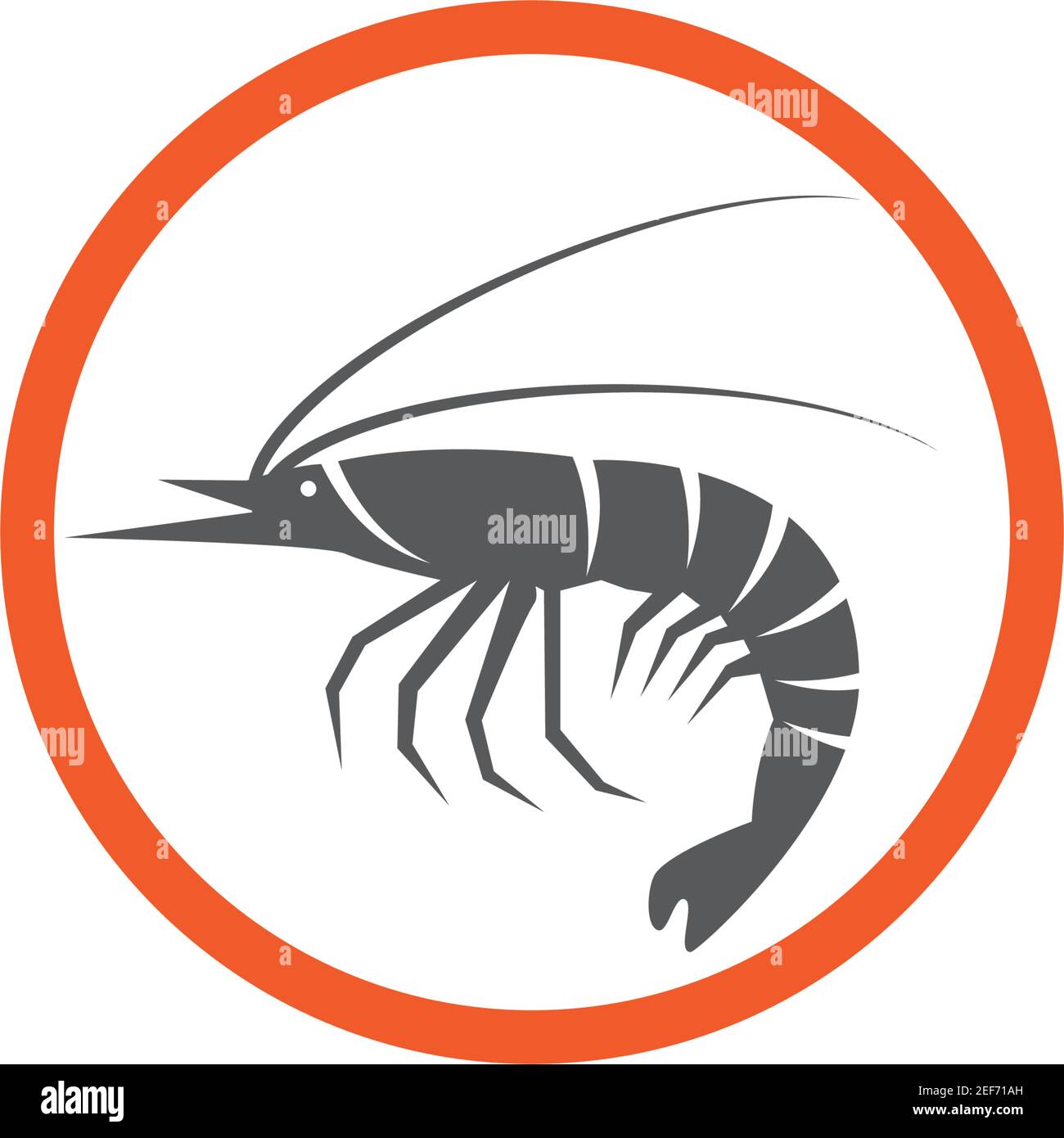 Shrimp Icon Vector