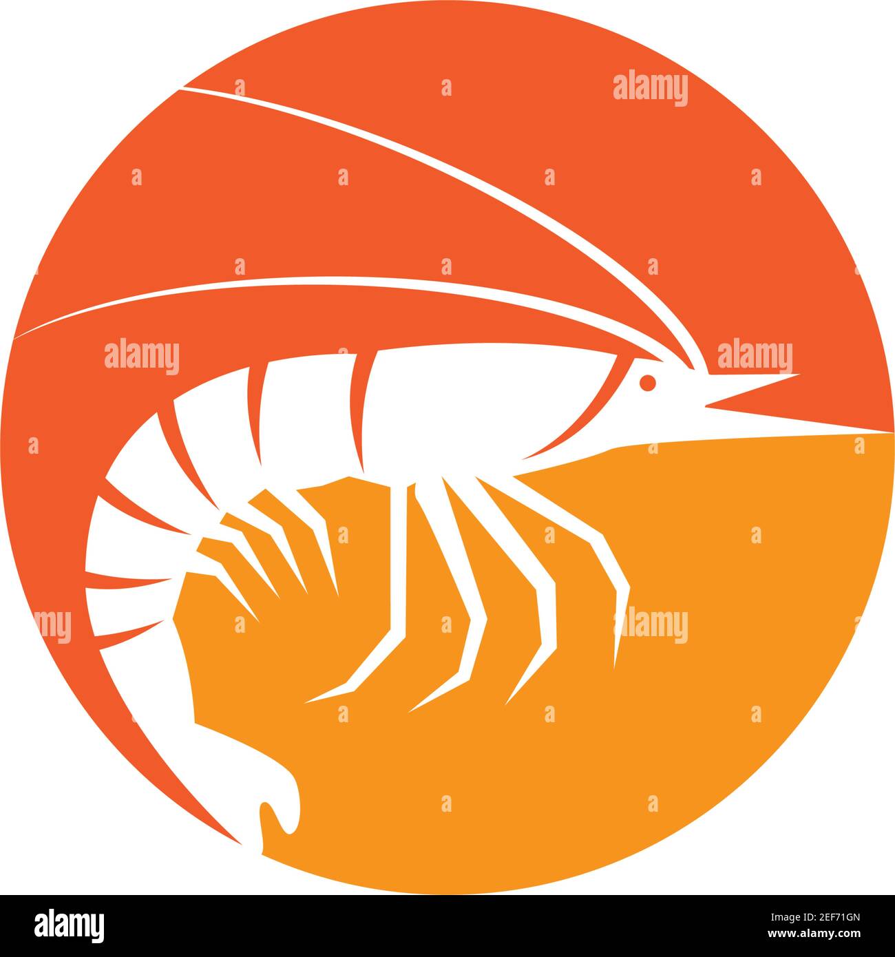Shrimp logo template vector icon illustration design Stock Vector Image ...