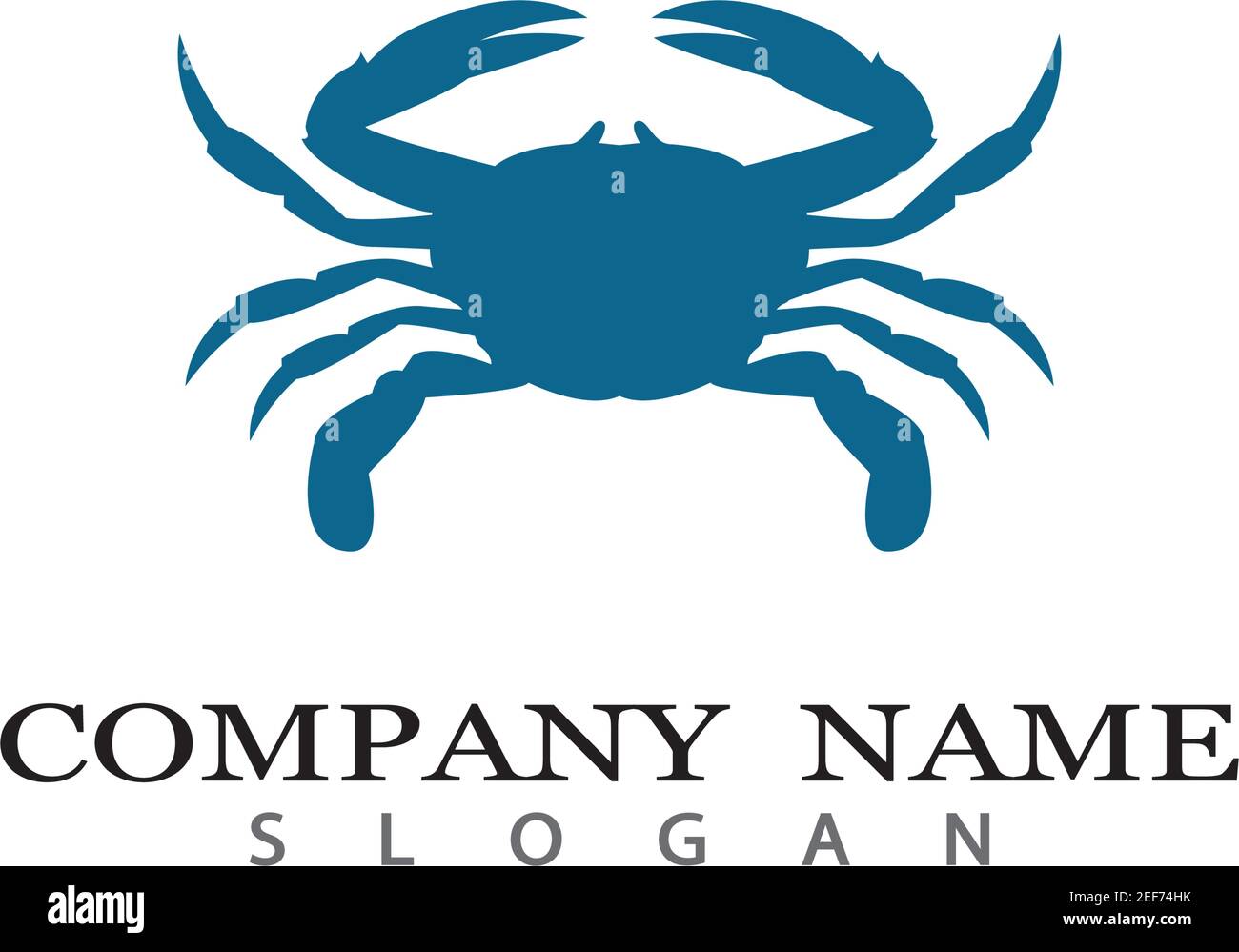 Crab logo template vector icon illustration design Stock Vector Image ...