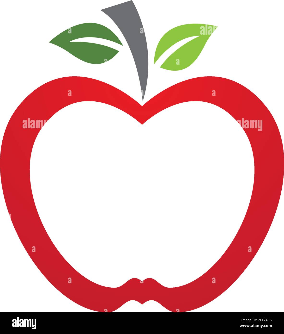 Apple logo template vector icon illustration design Stock Vector Image ...