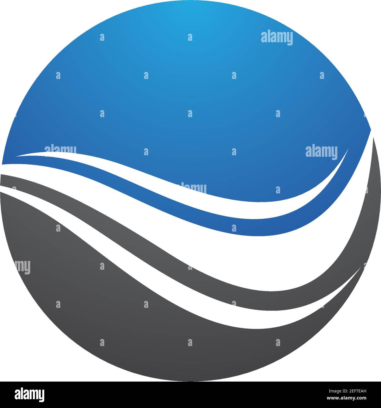 Water Wave logo vector icon illustration design Stock Vector Image ...