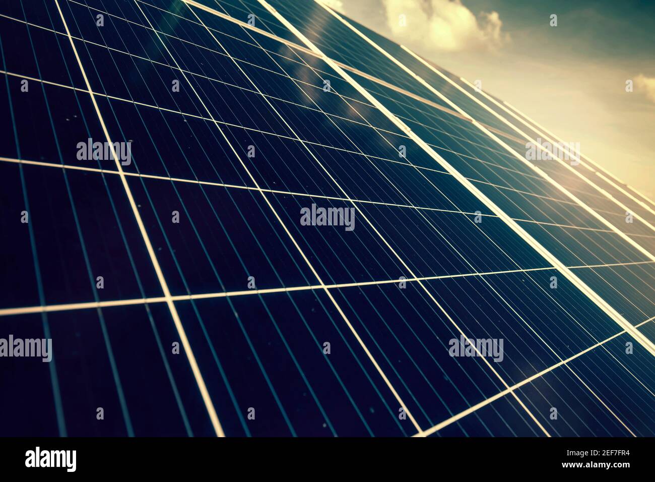 Detail of blue solar panel Stock Photo - Alamy