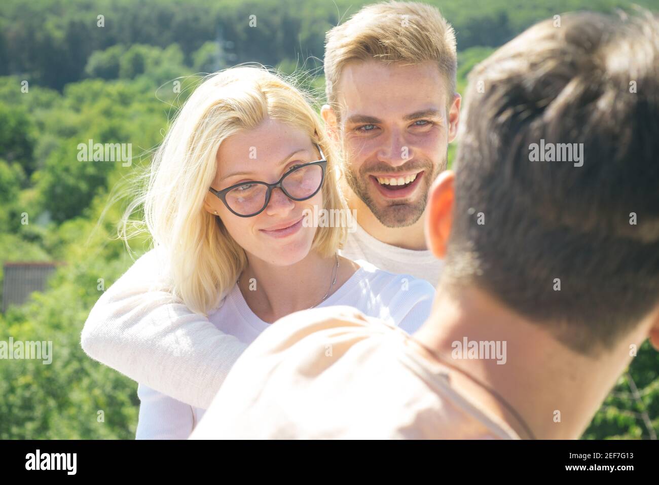 Friends hipster meeting. Youth teenager saying hello to each other ...
