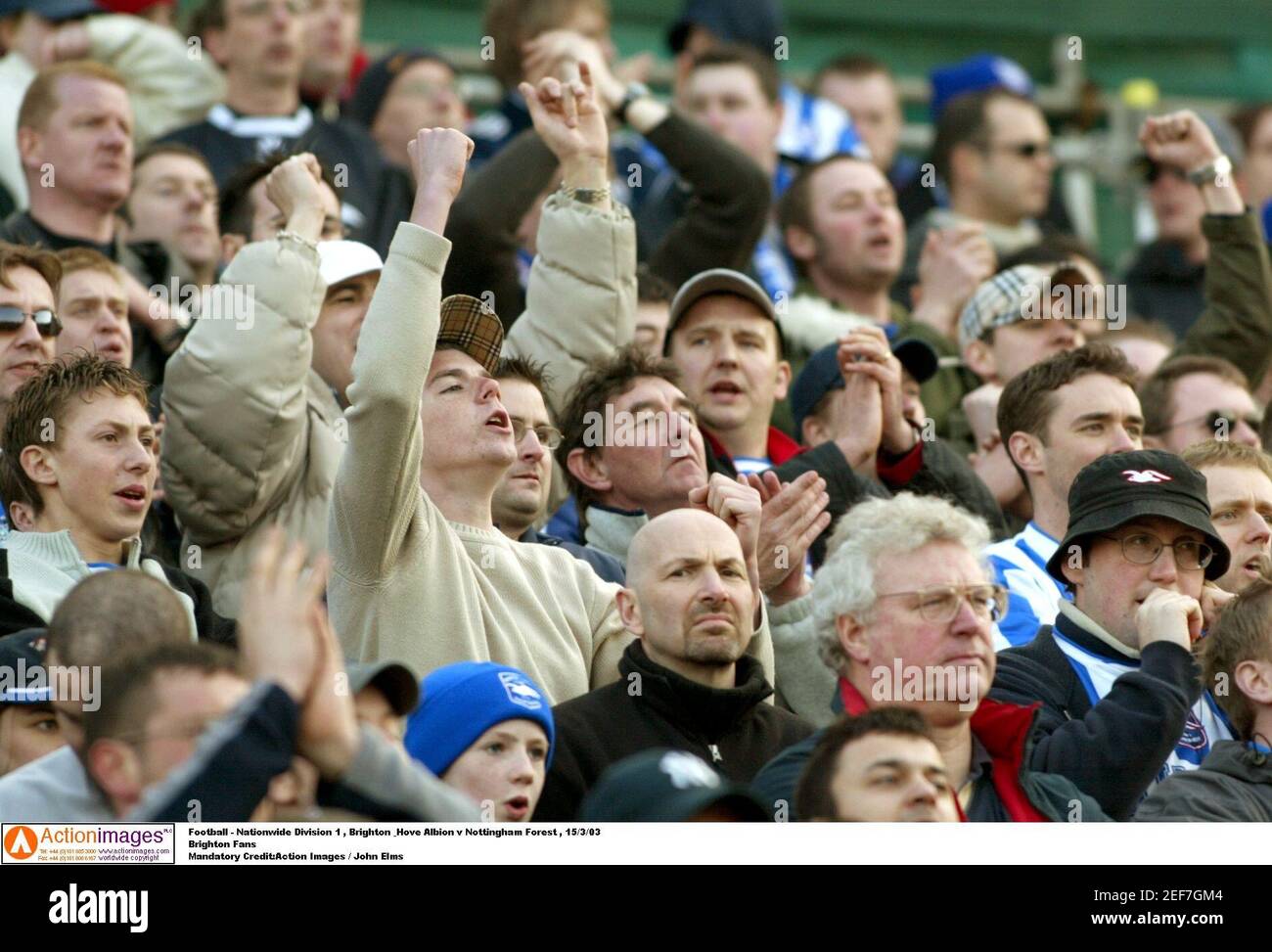 Brighton hove albion fans division hi-res stock photography and images ...