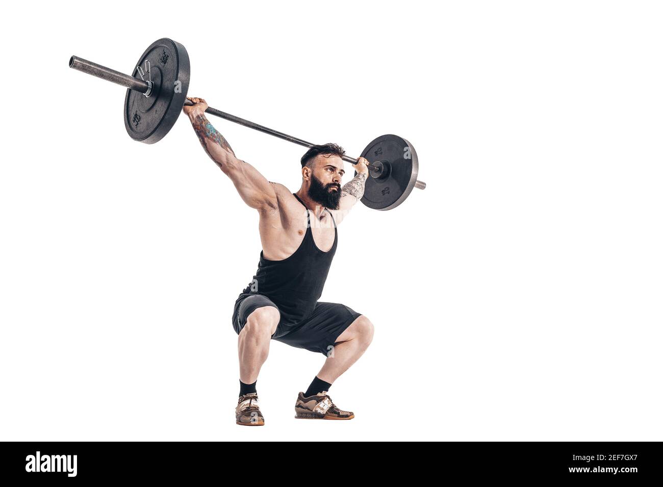 Back female bodybuilder Cut Out Stock Images & Pictures - Alamy