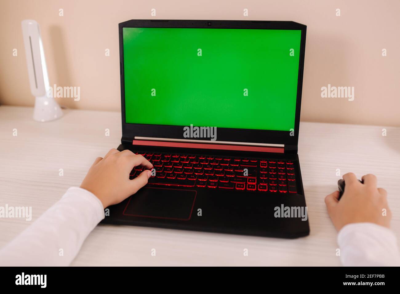 First computer green screen hi-res stock photography and images - Alamy