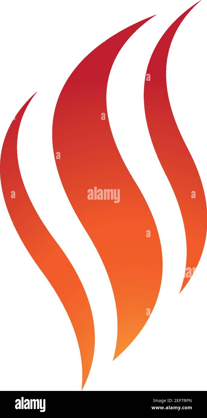 Fire flame Logo Template vector icon Oil, gas and energy logo concept ...