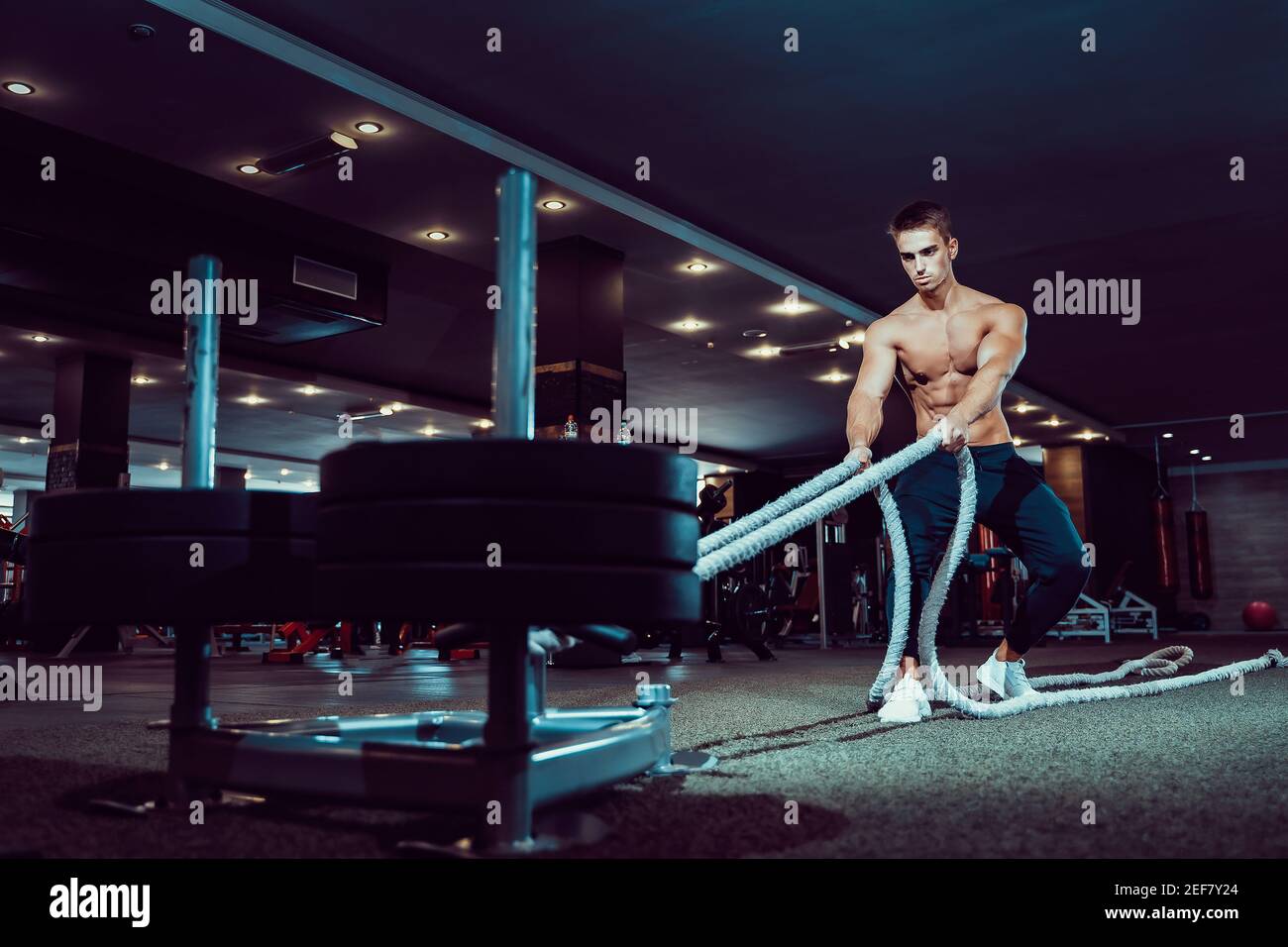 Young athlete is working out hi-res stock photography and images - Alamy