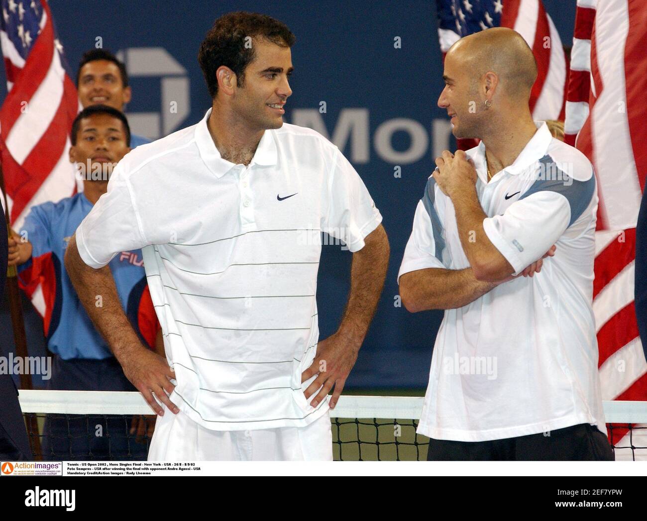 2002 us open agassi hi-res stock photography and images - Alamy