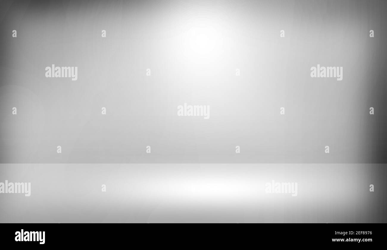 Abstract 3D Rendered Illustration Room Background. Grey backdrop ...