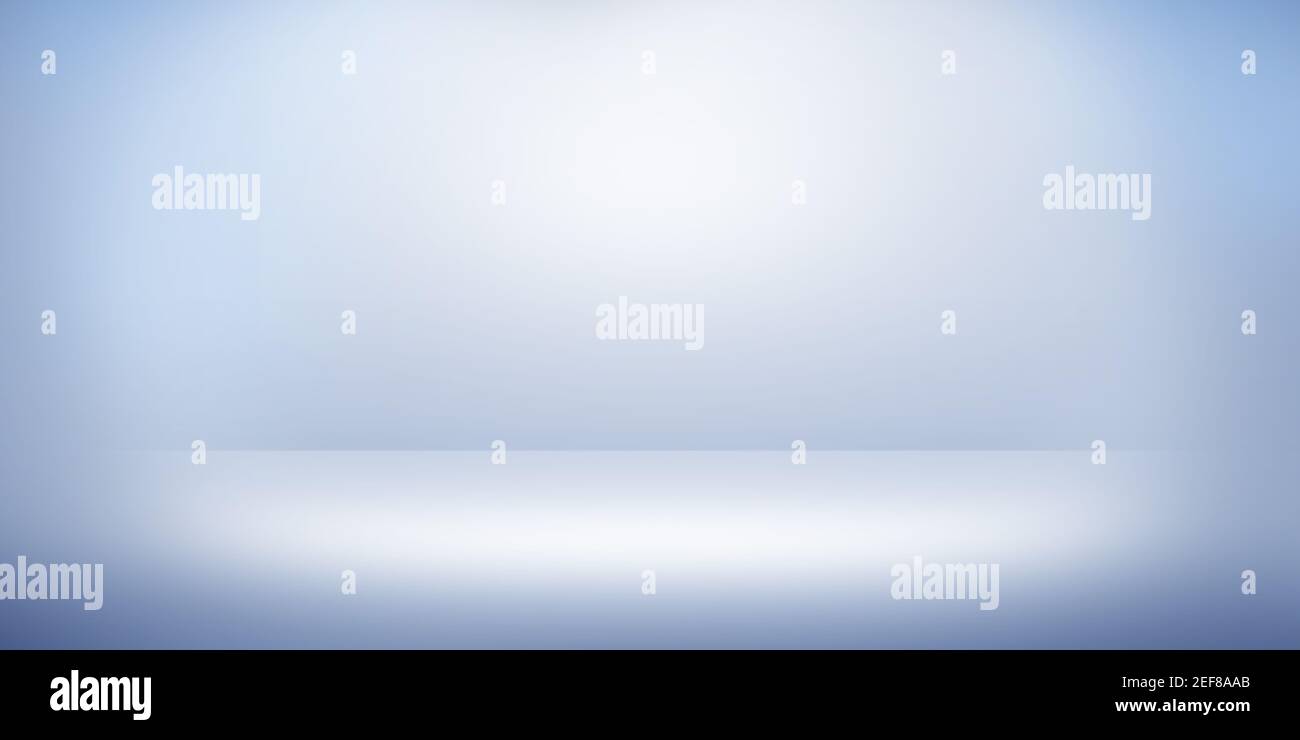 Blue Abstract 3D Rendered Illustration Room. Modern Soft light Colors ...