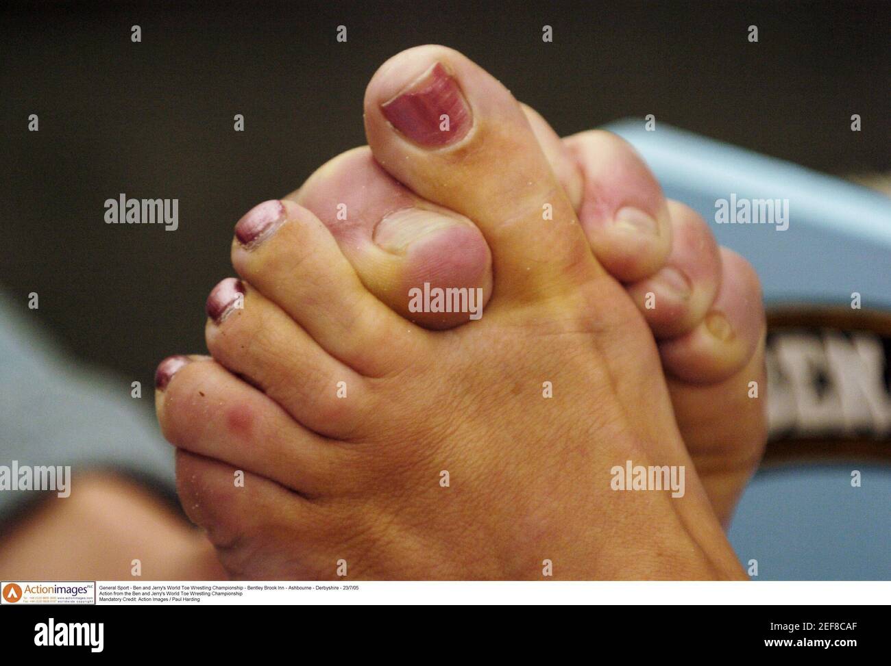Toe wrestling ashbourne derbyshire hi-res stock photography and images ...