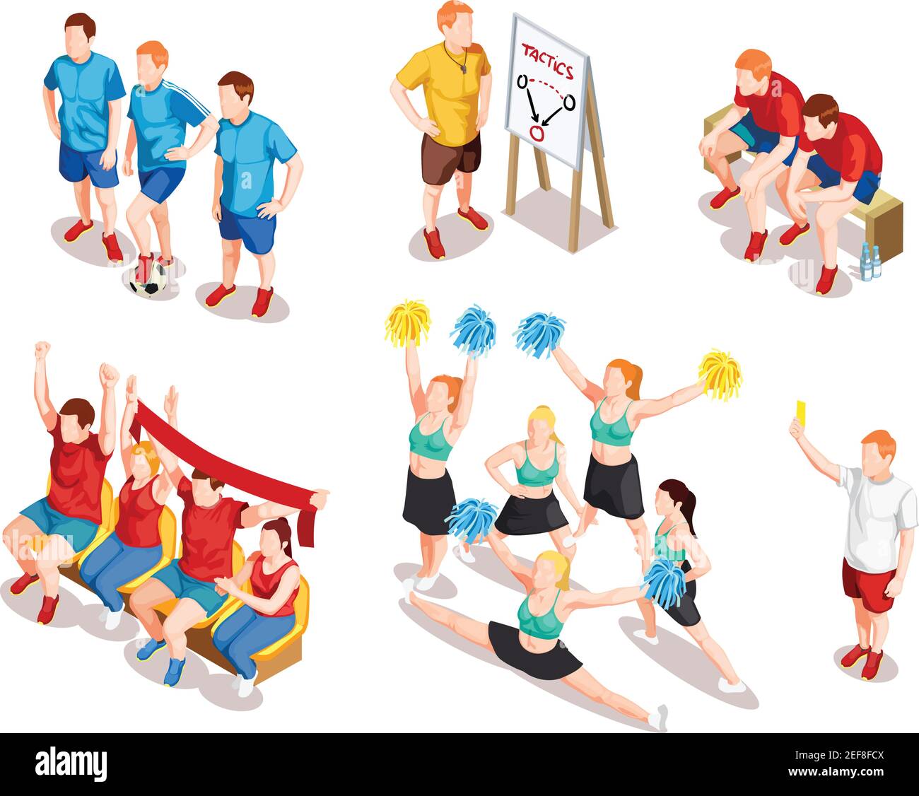 Sport teamwork championship competition with human characters of ...