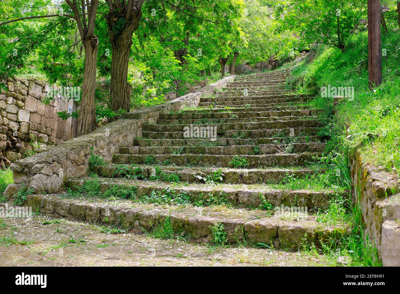 The is big ladder in the historic city in Turkey Stock Photo - Alamy