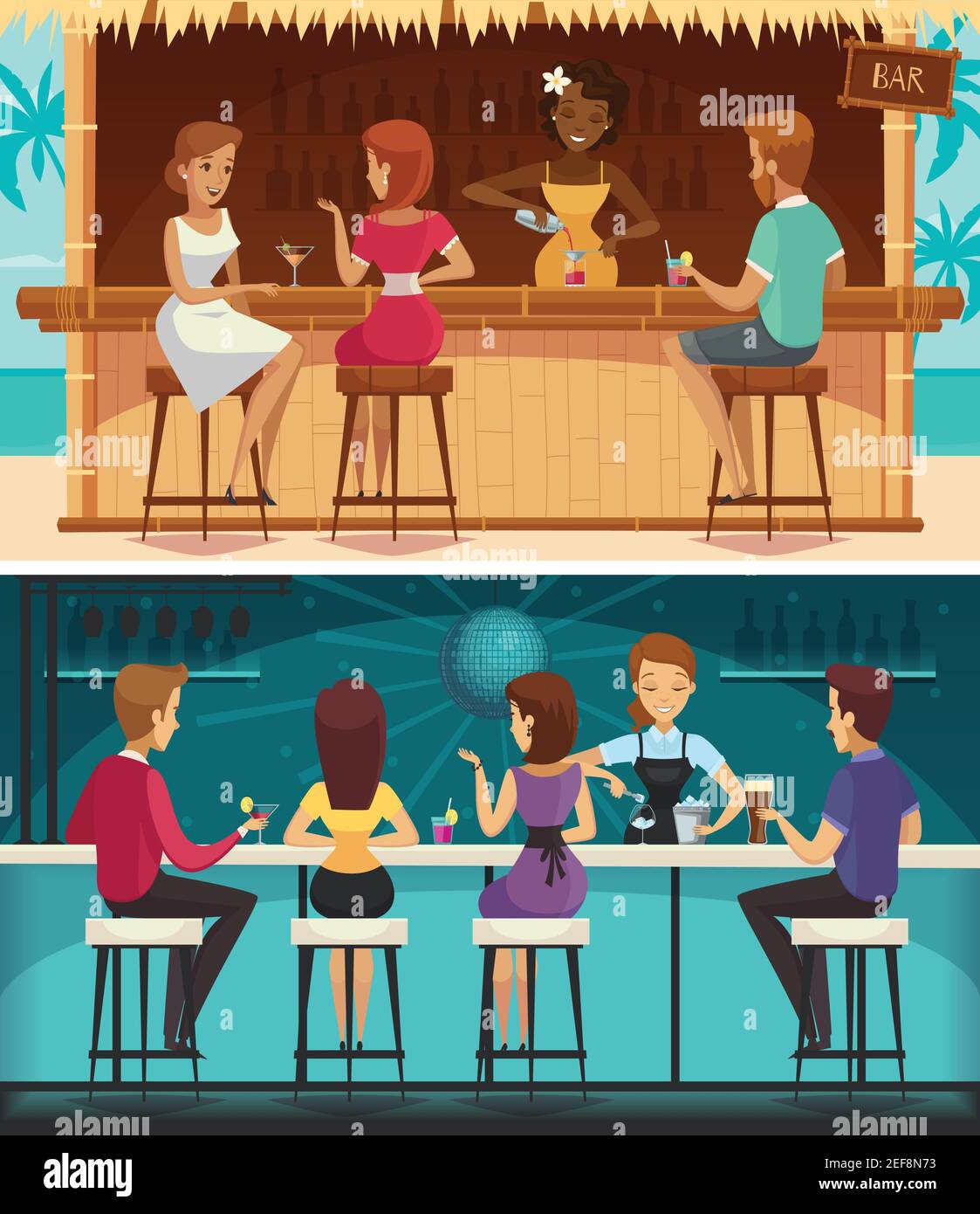 Night club staff Stock Vector Images - Alamy