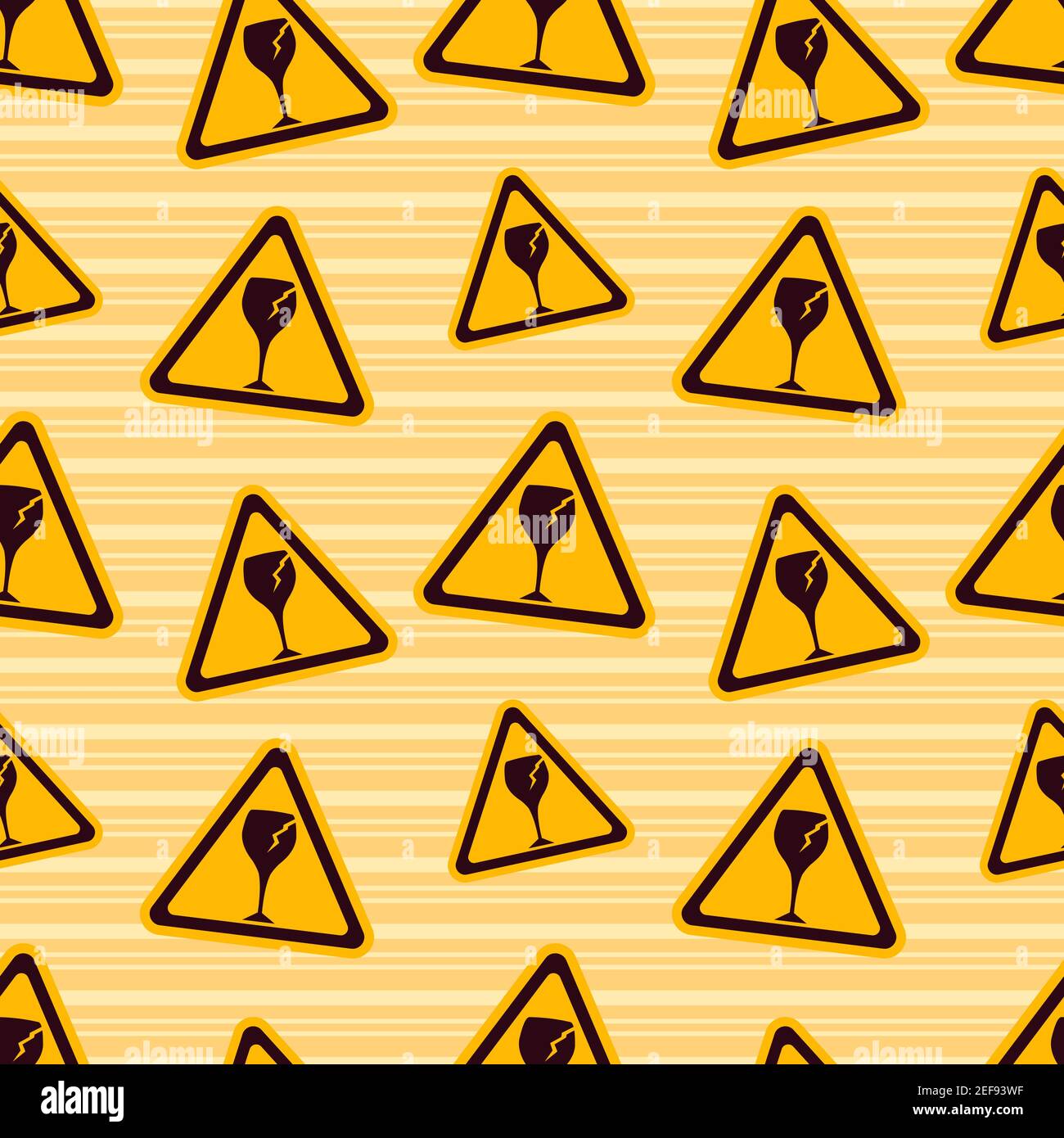 fragile sign seamless pattern vector illustration Stock Vector Image ...