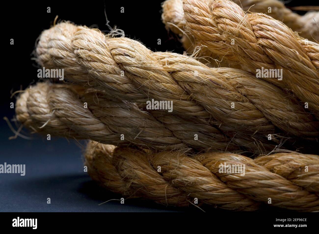 Close-up of a tangled rope Stock Photo - Alamy