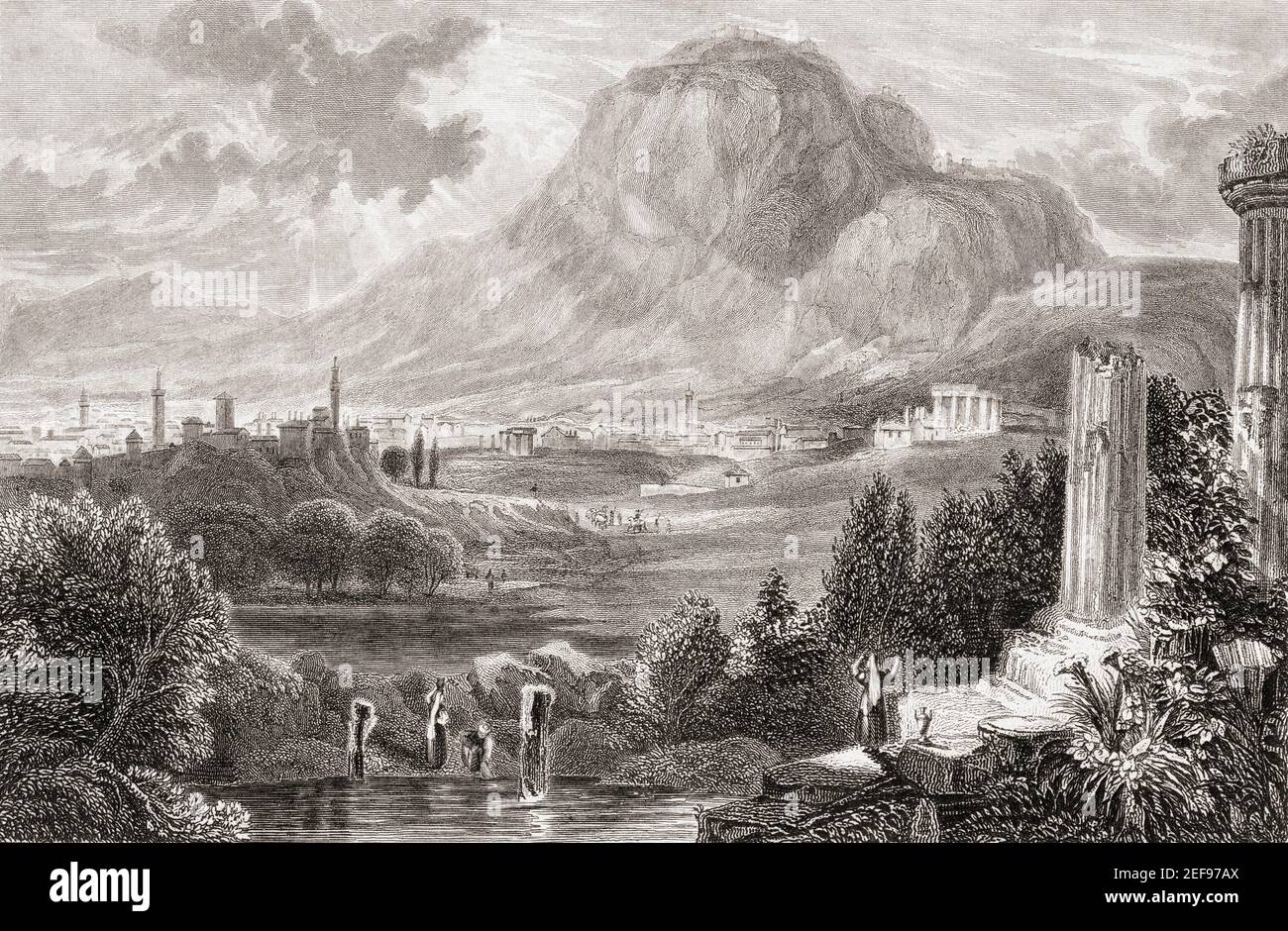 Vintage engraving ancient greece hi-res stock photography and images ...