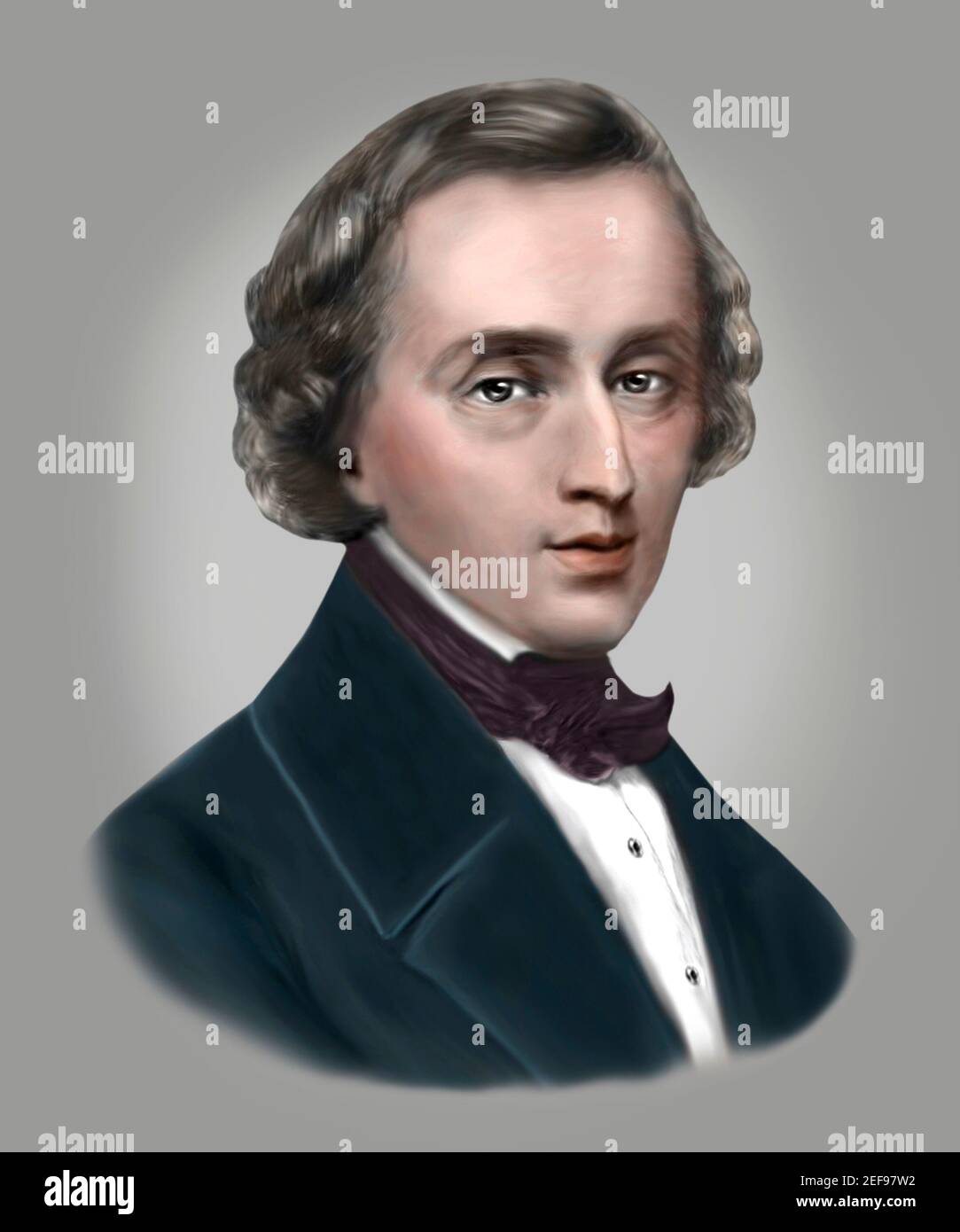 Frederic Chopin 1810-1849 Polish Composer Pianist Stock Photo - Alamy