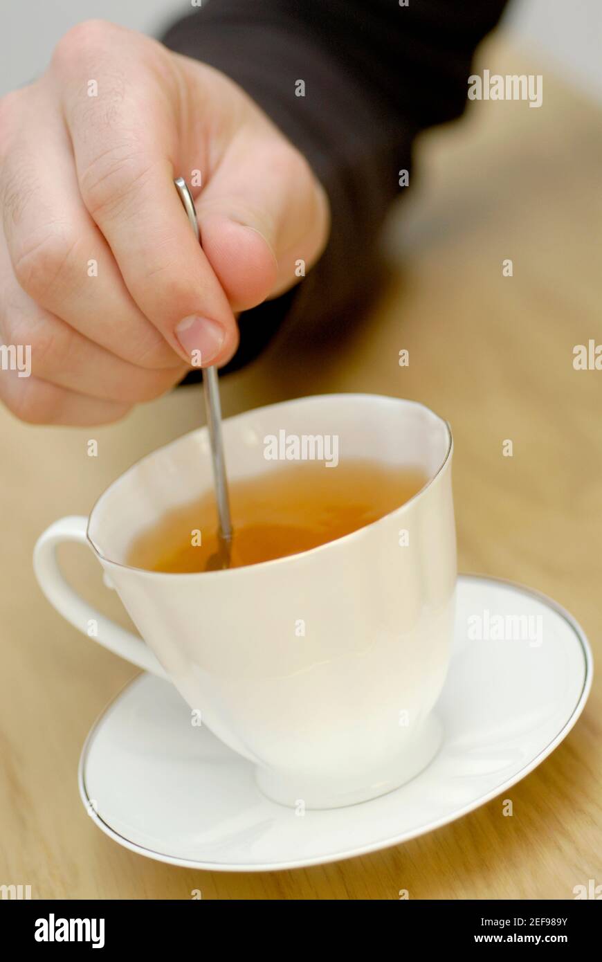Spoon and saucer on the table focus on cup hi-res stock photography and ...