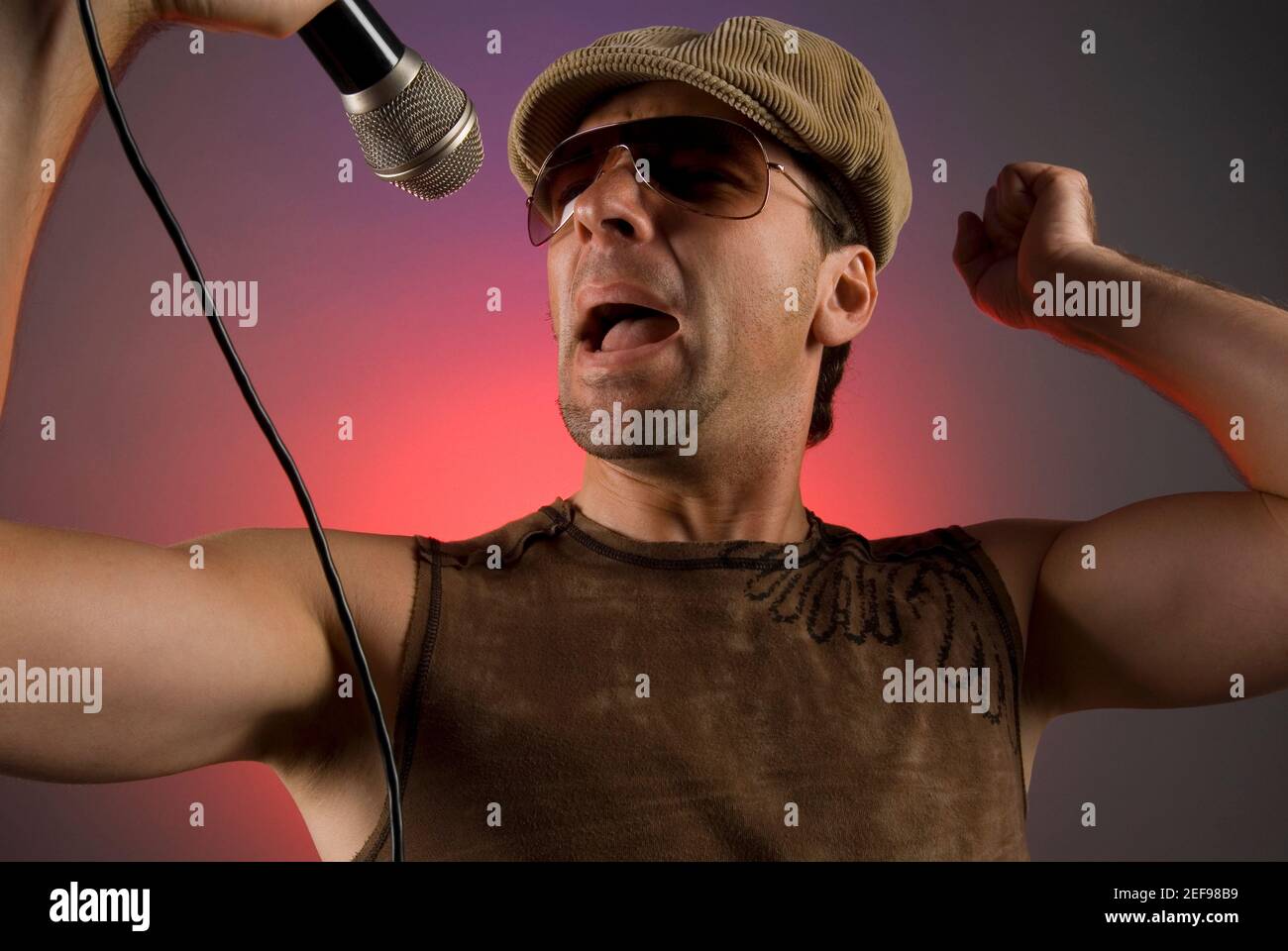 Male mouth singing close up hi-res stock photography and images - Alamy