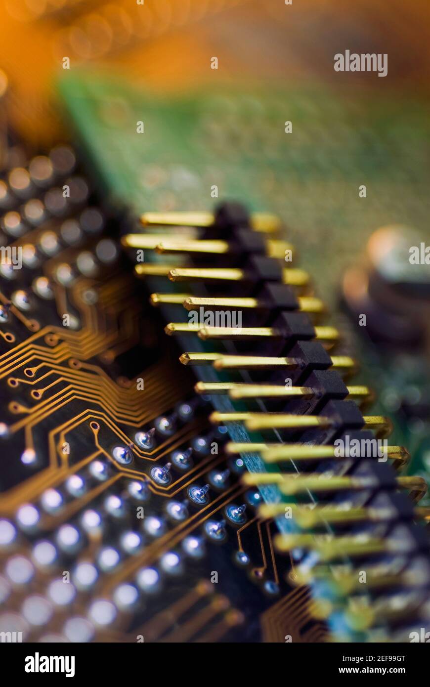 High angle view of a circuit board Stock Photo - Alamy