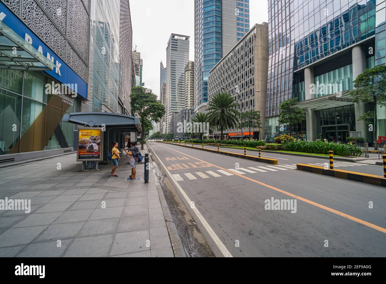 Makati, Metro Manila, Philippines - August 2018: Ayala Avenue and ...