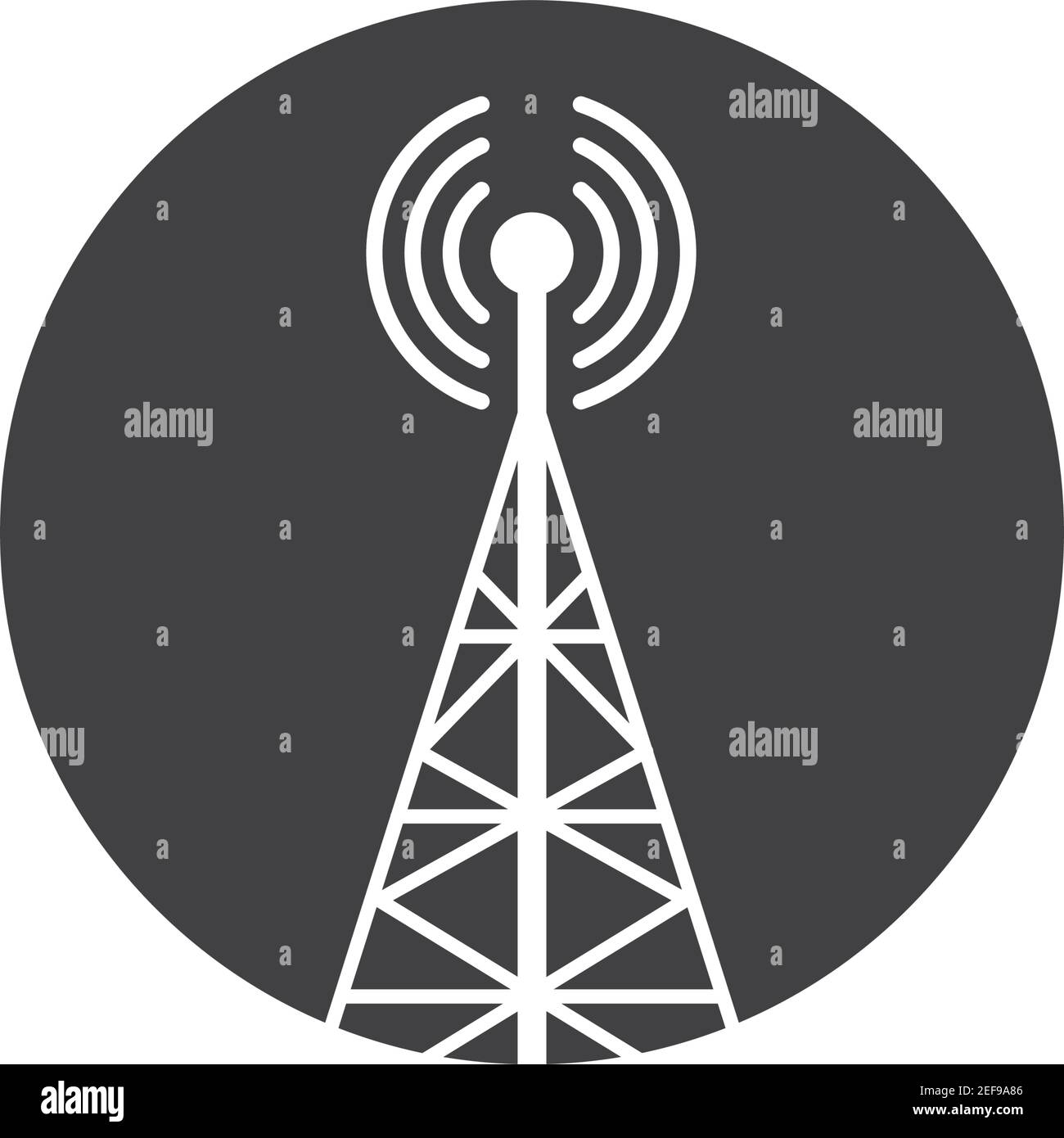 tower signal logo icon vector illustration design Stock Vector Image ...