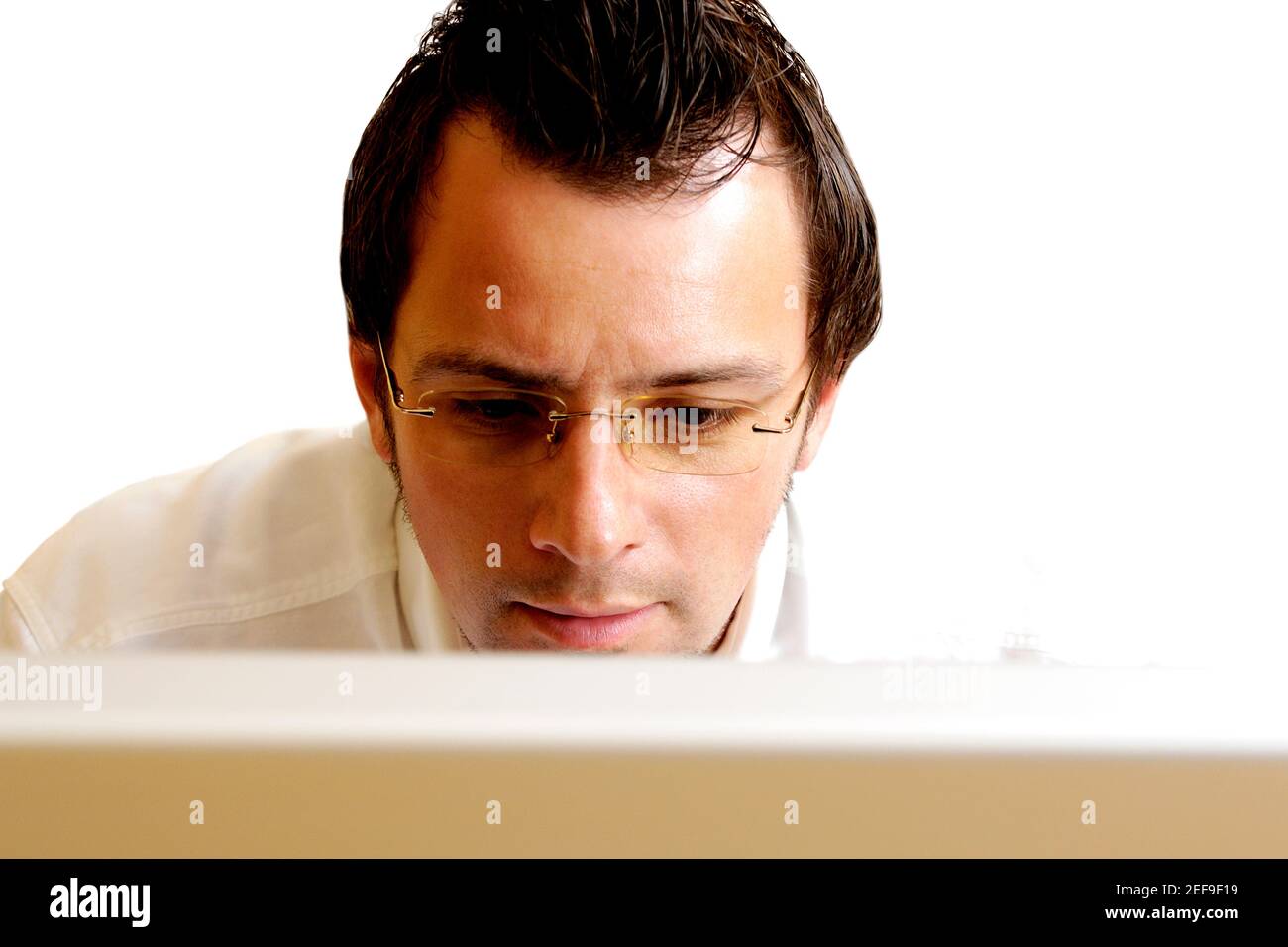 Black hair male executive working hi-res stock photography and images ...