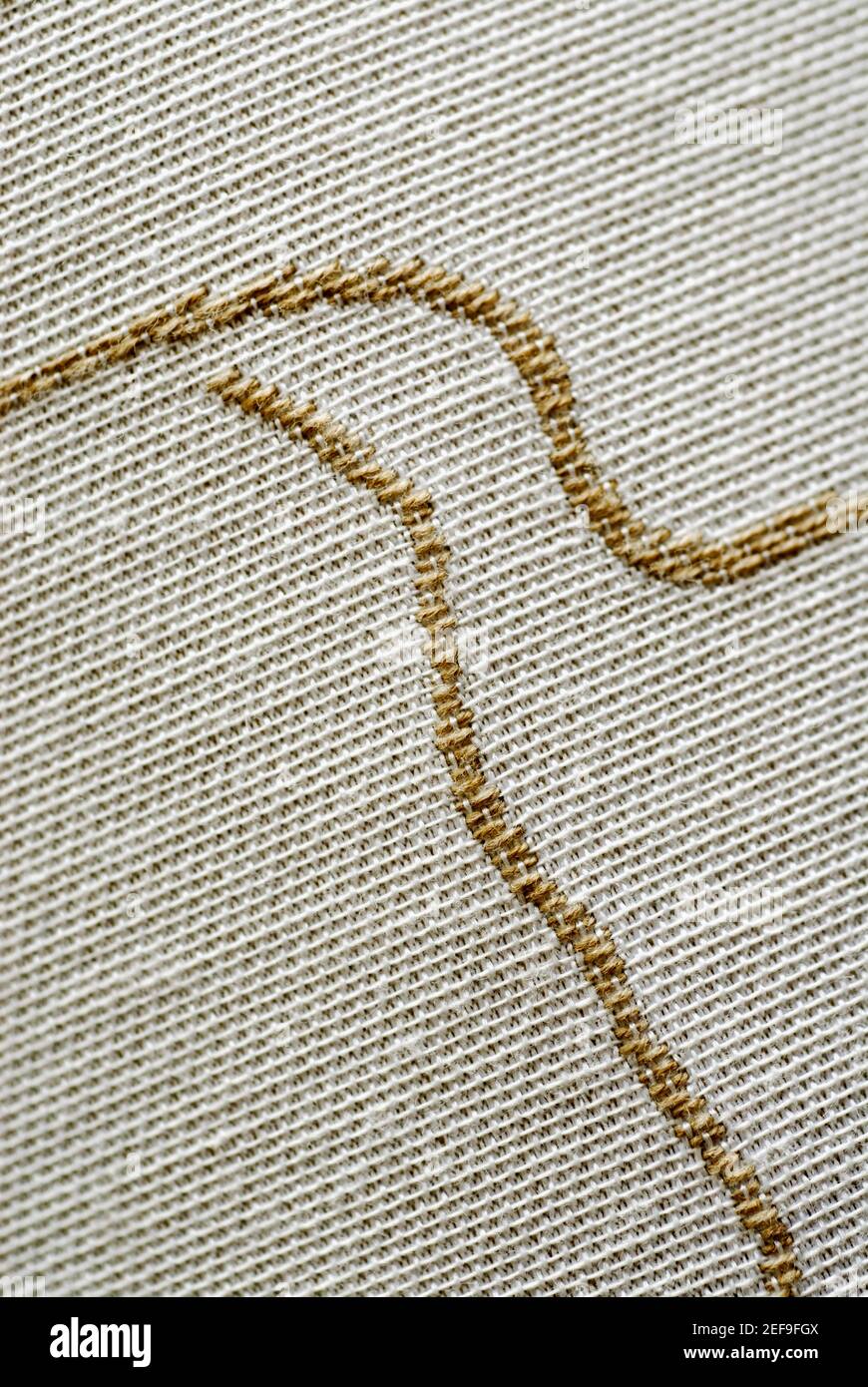 Close up embroidery on fabric hi-res stock photography and images - Alamy