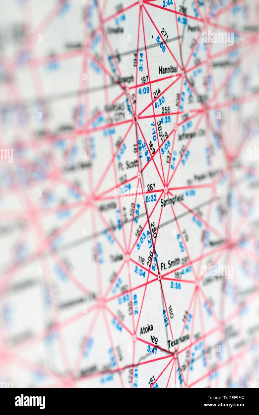 Close-up of a map Stock Photo - Alamy