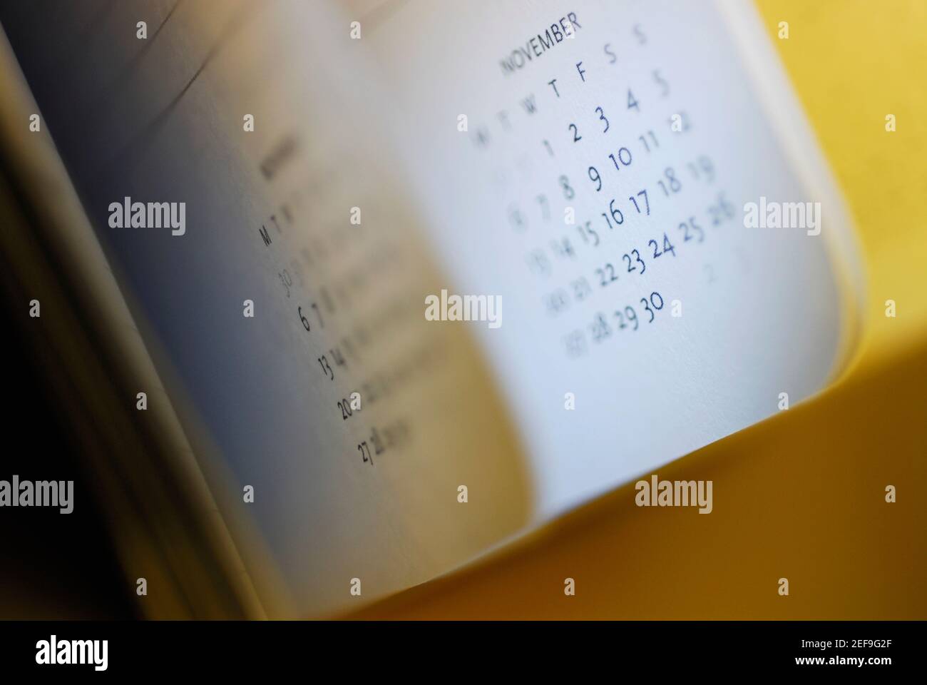 Close-up of a calendar Stock Photo - Alamy