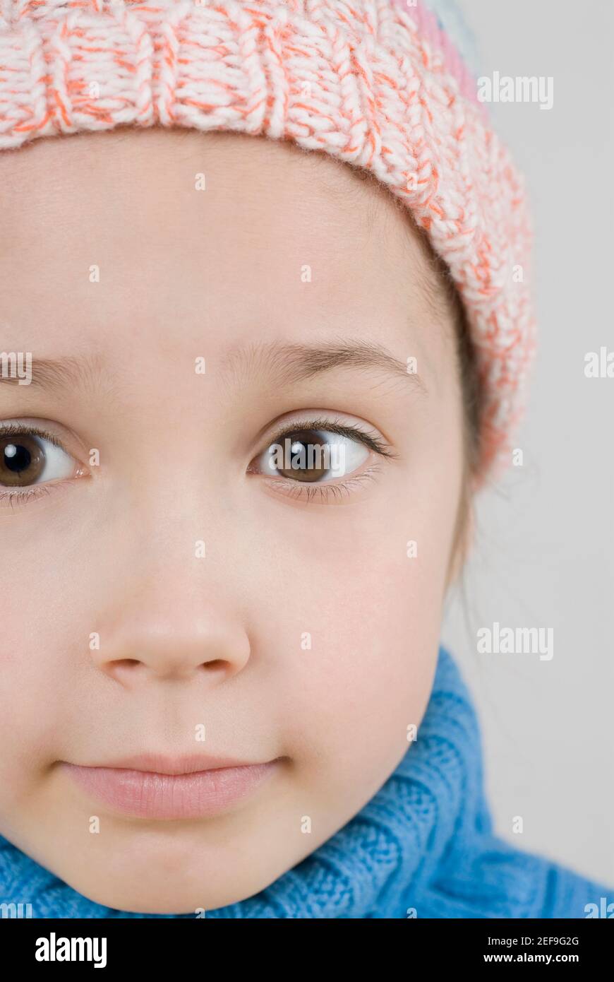 Close up of a girl thinking Stock Photo - Alamy