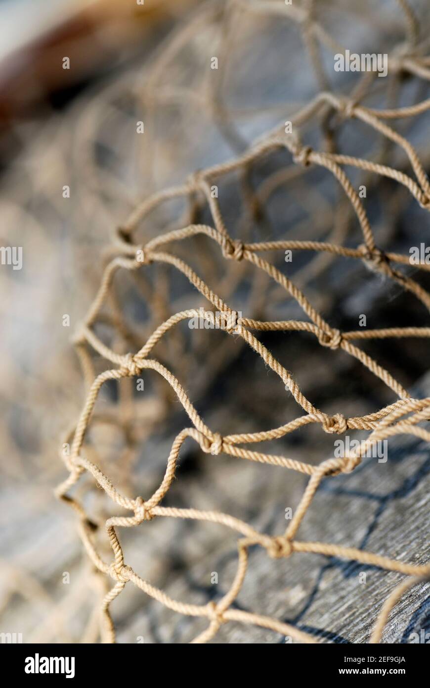 Close-up of a commercial fishing net Stock Photo - Alamy