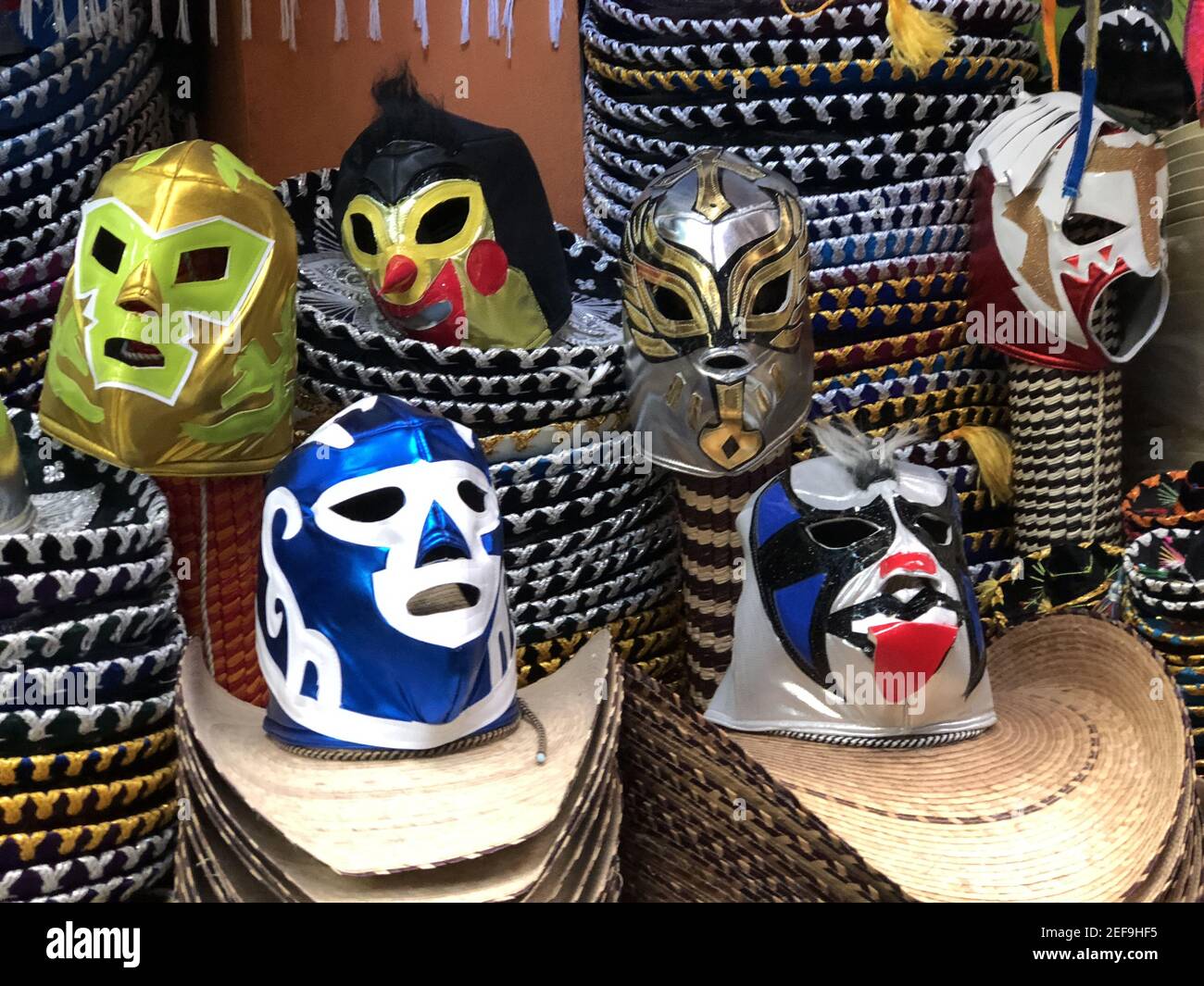 Lucha libre mexican wrestling masks hi-res stock photography and images ...
