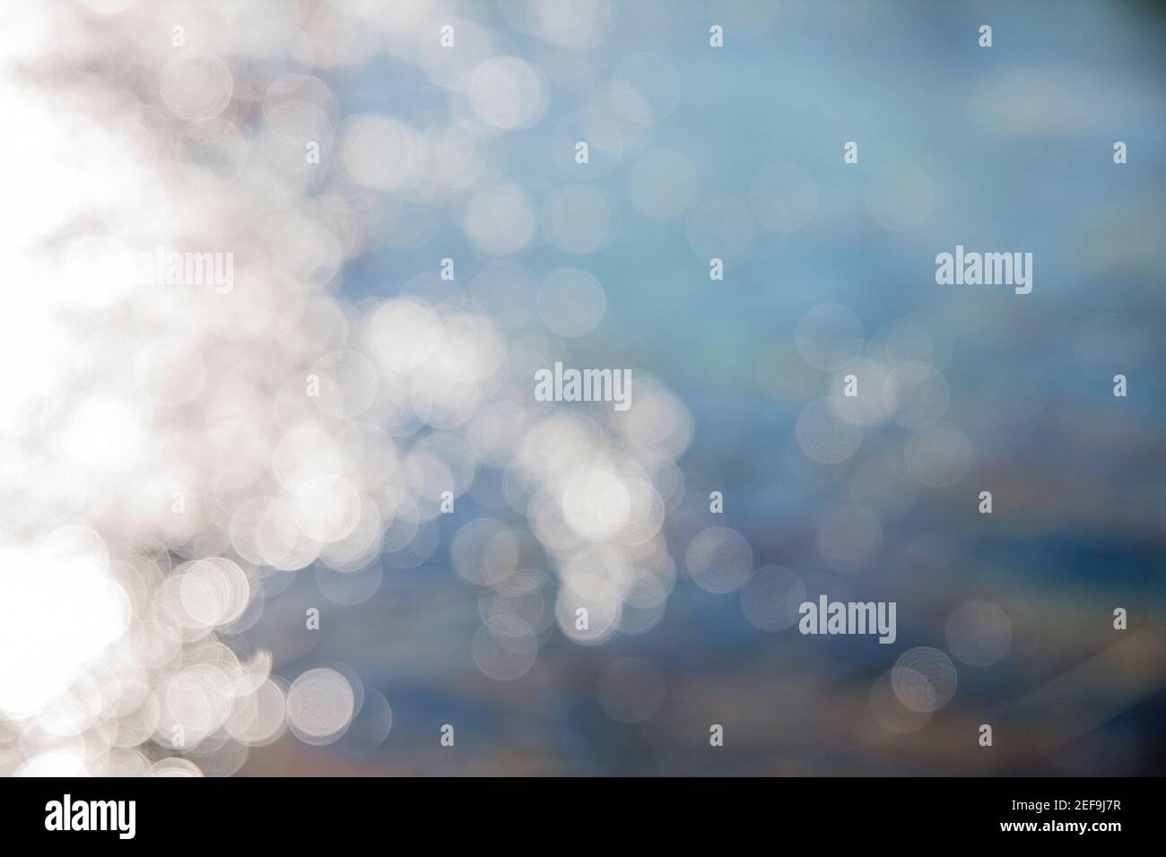 Bokeh background lake and sunlight Stock Photo - Alamy