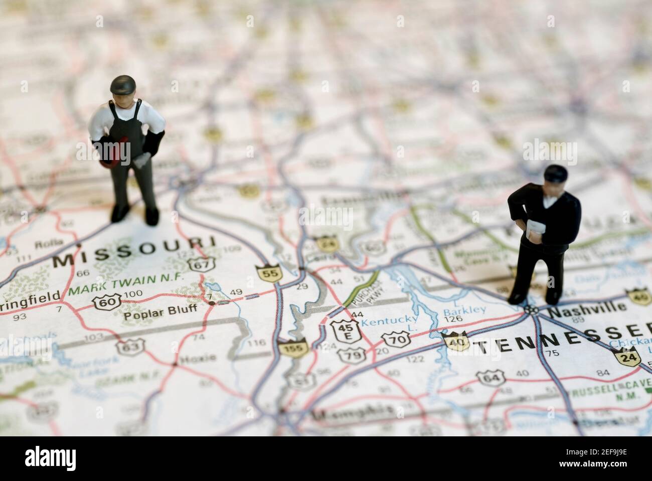 Figurines map hi-res stock photography and images - Alamy